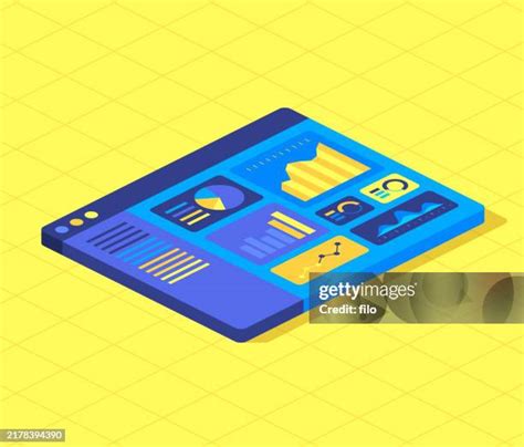 Data Statistics Analysis Dashboard Charts Graphs Blue Software Window