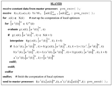 Slave Computational Procedure For The Parallelization In The Decisions
