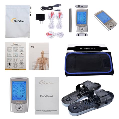 Techcare Pro 24 Tens Unit Electrotherapy Massager Device Pulse Machine