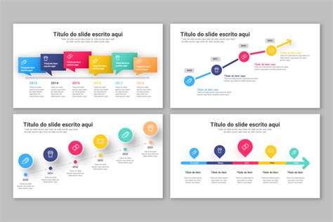 Linha Do Tempo Modelo De Apresentação Em Powerpoint