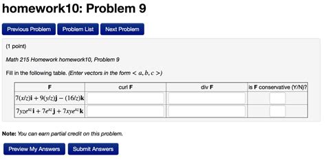 Solved Homework10 Problem 9 Previous Problem Problem List