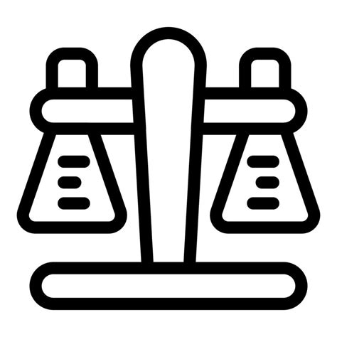 Balance Scale Comparing Two Erlenmeyer Flasks For Science Experiment 47438181 Vector Art At Vecteezy