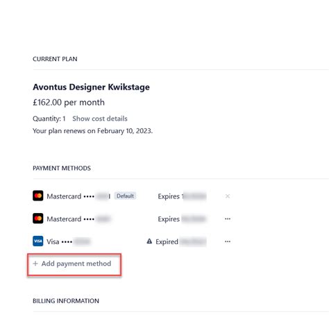 adding a payment method
