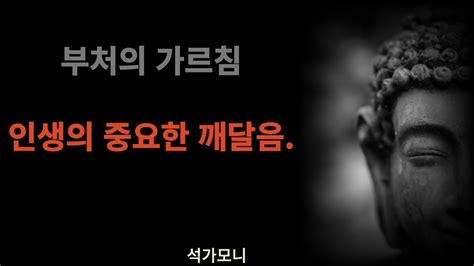 석가모니 100가지 명언집부처의 인생조언 Youtube