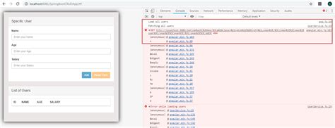 Javascript Error In Calling Rest Services From Angular Js In A Spring