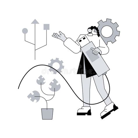 Usb Connection Abstract Concept Vector Illustration Stock Vector Illustration Of Device