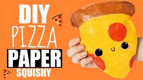 Diy Pizza Paper Squishy Youtube