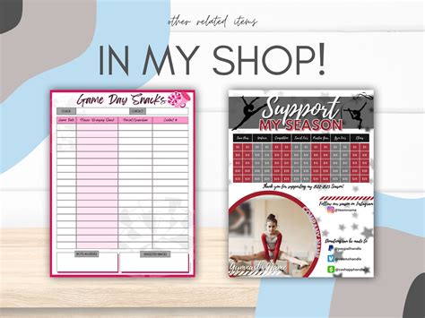 Editable Gymnast Meet Schedule Template Fillable And Printable Reminder School Practices