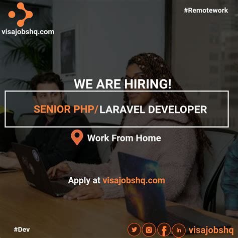 A New Opening Is Available For A Senior Phplaravel Developer Work Is
