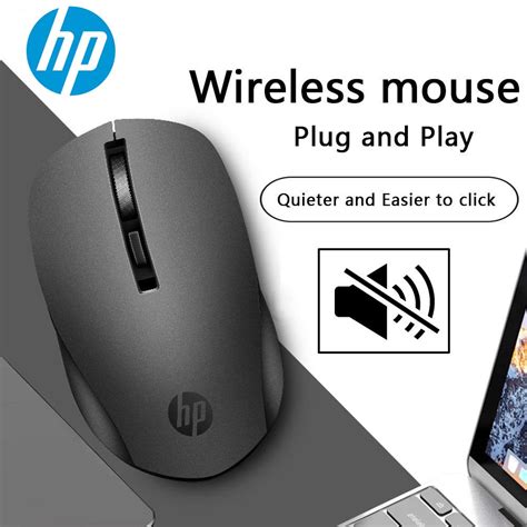 Ready Stock Hp S Plus Wireless Mouse Silent Usb Computer Game Mouse Hp Plug And Play