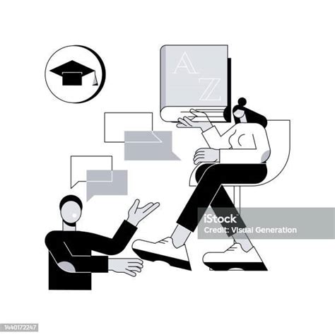 이중 언어 몰입 프로그램 추상적 인 개념 벡터 일러스트레이션 2명에 대한 스톡 벡터 아트 및 기타 이미지 2명 개념 개발 Istock