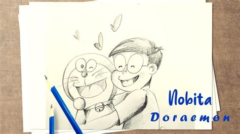How To Draw Doraemon And Nobita With Pencil Doreamon Drawing
