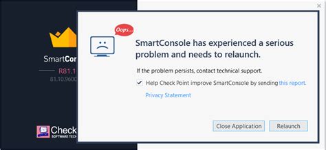 r81 10 smart console error check point checkmates