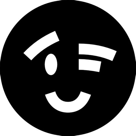 Wink Basic Straight Filled Icon
