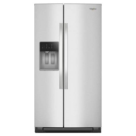 Whirlpool 36 In 2870 Cu Ft Full Depth Side By Side Refrigerator In