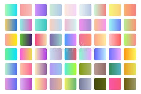 Vector Gradient Set Multicolor Sphere Stock Vector Illustration Of