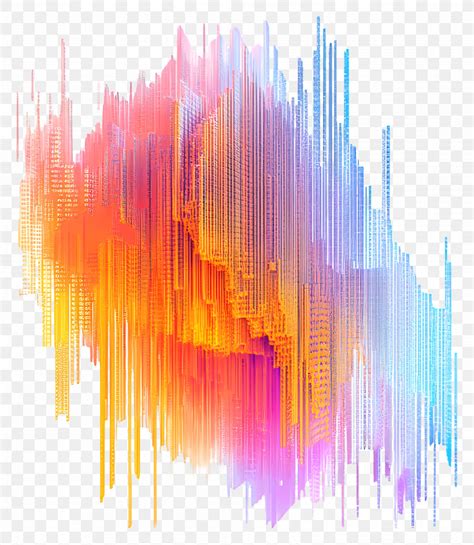 Data Stream Colorful Abstract Art Design Png 3576x4116px Data
