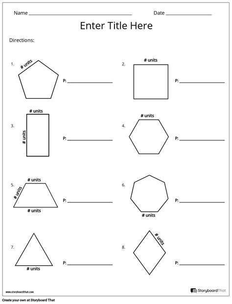 Perimeter Of Rectangle Worksheet