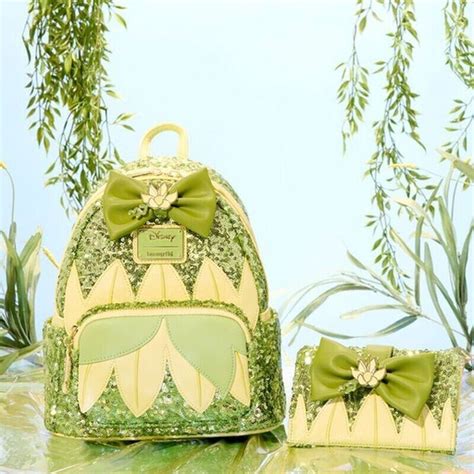 Loungefly Princess Tiana Sequin Mini Backpack And Wallet