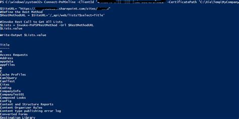 Question About Rest Api Access To Sharepoint Online Using Powershell