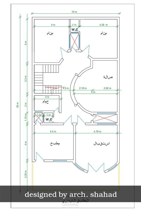 تصميم مخطط منزل مستقل