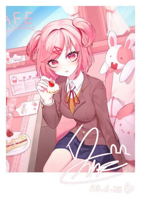 Natsuki Doki Doki Literature Club Doki Doki Literature Club Art