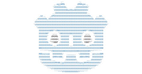 Godot Logo In Coloured Ascii Style Scrolller