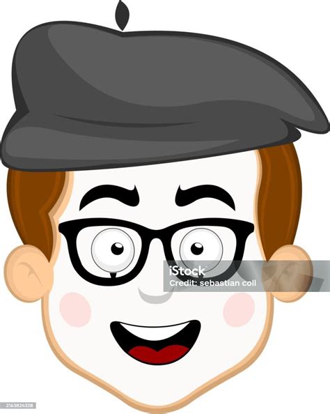 벡터 일러스트 레이 션 머리 캐릭터 거리 연기자 마임 만화 안경 얼간이 Sketch Comedy에 대한 스톡 벡터 아트 및 기타 이미지 Sketch Comedy 거리