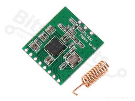 Cc1101 868mhz Rf Transceiver Met Antenne Bits And Parts Elektronica