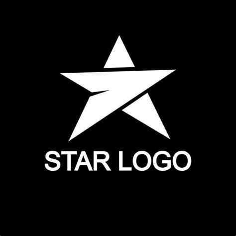 Premium Vector Star Logo On Black Background