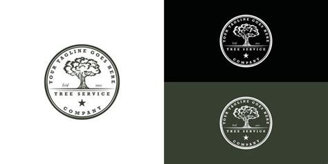 Tree Service Logo Vector Art Icons And Graphics For Free Download