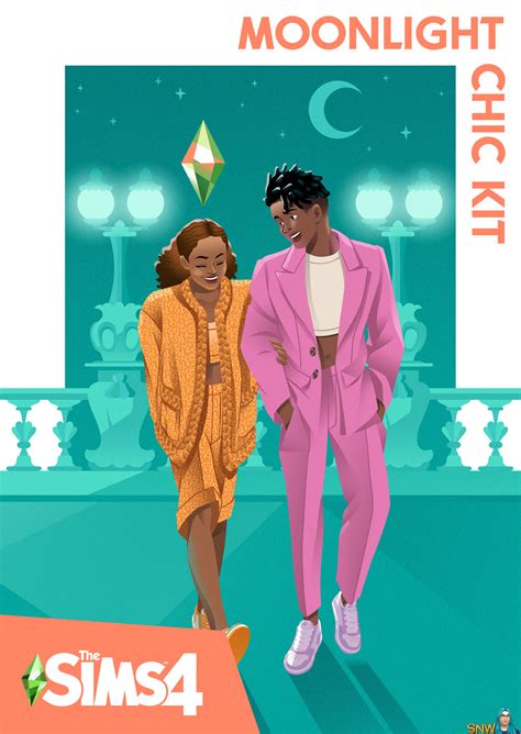 The Sims 4 Moonlight Chic Kit Snw