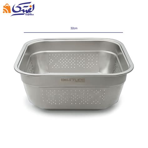 قیمت و خرید آبکش استیل مربع بست لایف دایموند سایز 32 لفتیکا