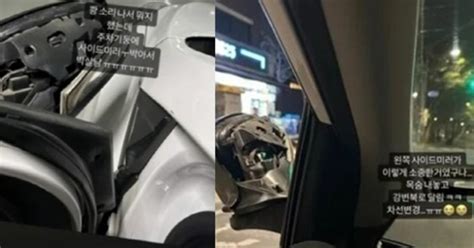 사이드미러 소중하구나 김선신 아나운서 불법 운전 인증→사과 [종합]