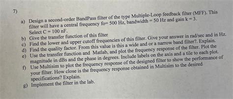 Just Need The Circuit And Components Values For Chegg
