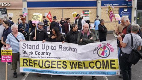 Hundreds Of Anti Racism Protesters March Through Birmingham Bbc News