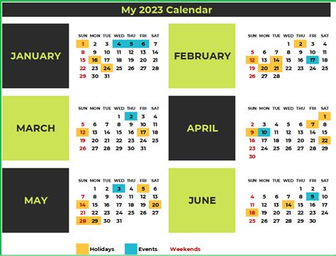 Excel Calendar 2023 With 23 Designed Layouts Free Download
