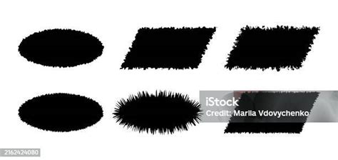 찢어진 거칠고 들쭉날쭉한 가장자리가 있는 직사각형 모양 Grunge 타원형 종이 테두리 컷 프레임 스크랩 콜라주 일러스트 세트 찢어 라벨 조각 템플릿 빈 공예 지그재그 배너