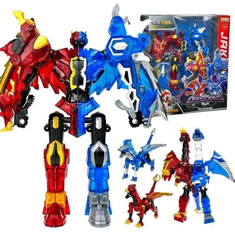 Two Modes Big Super 10 Tyrannus Mecha Transformation Robot Toys With