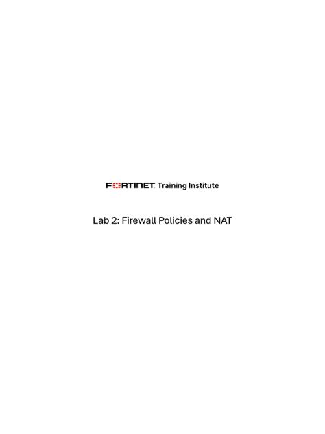 Firewall Policies And Nat Lab Guide Pdf Firewall Computing Ip Address