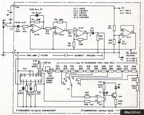 Guitar Tuner Circuit Diagram Arduino Digital Guitar Tuner