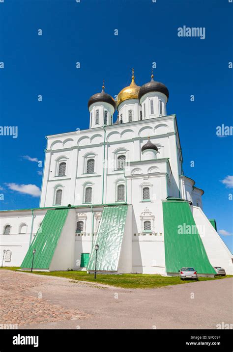 Classical Russian Ancient Religious Architecture Example Trinity