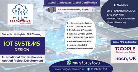 Iot Systems Design Training 6 Weeks Pragyatmika