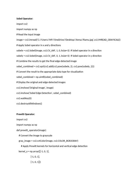 Sobel Operator Pdf Recording Artificial Intelligence