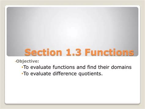 Ppt Section 1 3 Functions Powerpoint Presentation Free Download Id