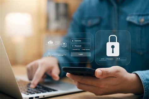 Premium Photo Woman Hand Entering Password Code On Computer Concept