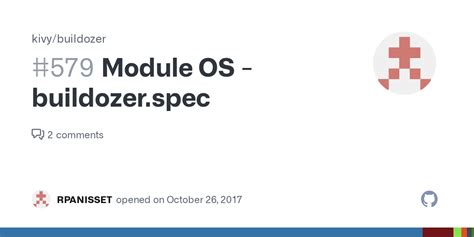 Module OS Buildozer Spec Issue 579 Kivy Buildozer GitHub