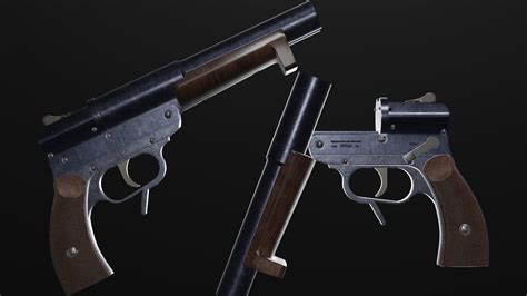 Walther Model Sld Free Vr Ar Low Poly 3d Model Cgtrader