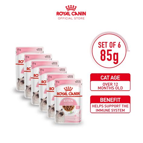 Royal Canin Kitten 85g X 6 Pouches Wet Cat Food Feline Health