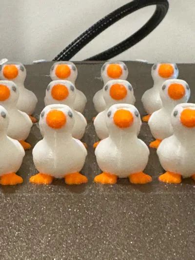 Cute Tiny Duck Goose And Keychain Version By Rubberduckarmy Makerworld Download Free 3d Models